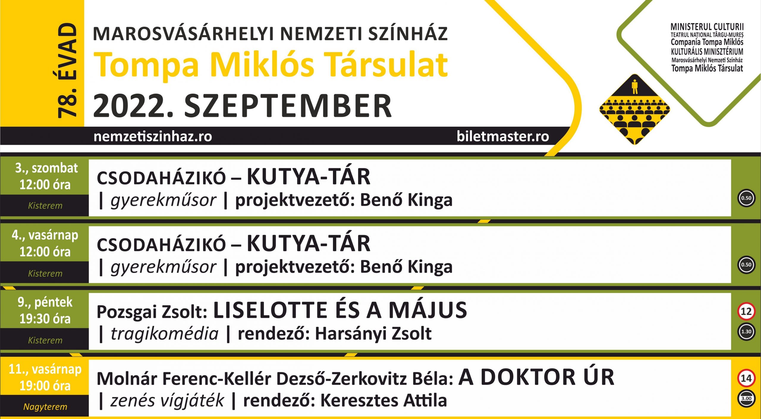 A Marosvásárhelyi Nemzeti Színház – Tompa Miklós Társulat 2022 ...